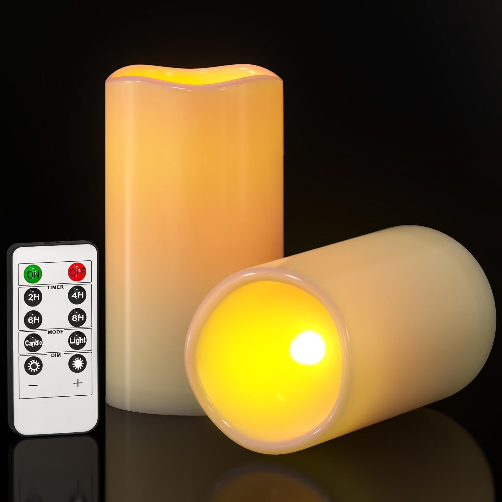 【楽天市場】PChero LEDキャンドルライト 防水 お風呂 癒し 暖色 led 安全 省エネ 専用リモコン付 アウトドア キャンプ 山登り ...