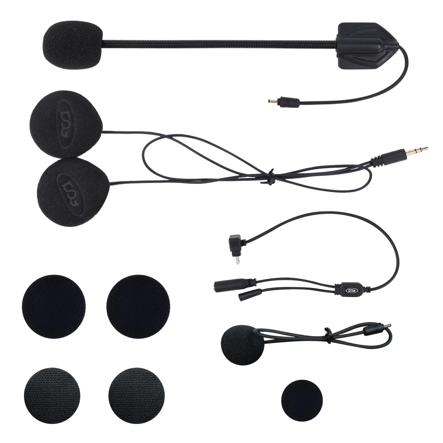 【楽天市場】FODSPORTS バイク用インカム FX7デュアルチップインカム専用 ヘッドセット 2種類マイク＆スピーカー type-C端子 ...