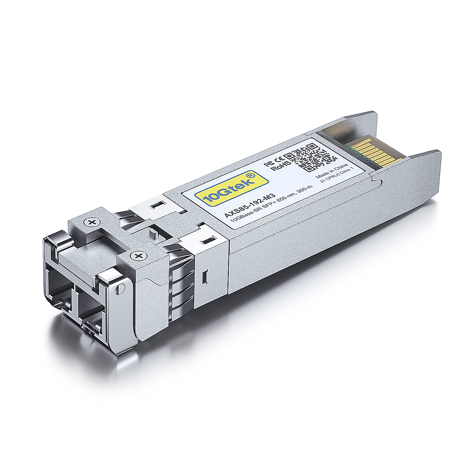 【楽天市場】10Gtek 10GBase-SR SFP+モジュール, 10G 850nm MMF, 最大300m, 光トランシーバ ...