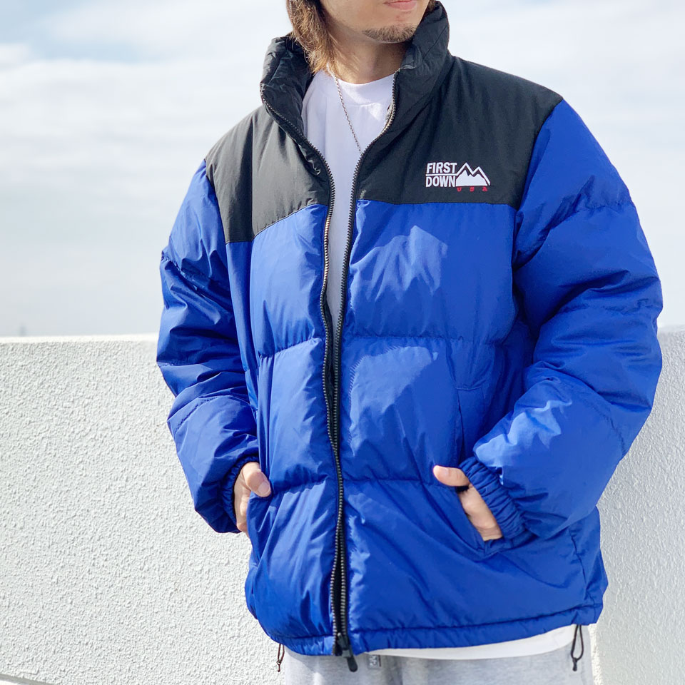 【楽天市場】SALE セール ファーストダウン FIRST DOWN リバーシブル ダウンジャケット REVERSIBLE BUBBLE ...