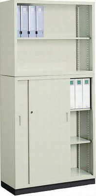 【楽天市場】コクヨ KOKUYO スチール保管庫 スチール書庫 A4サイズ対応 上下セット（上：オープン／下：引違い扉・ベース付） W880×D400×H1850mm S-KU320F1＋S ...