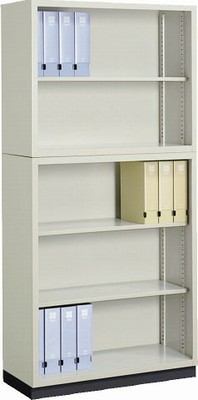 【楽天市場】コクヨ KOKUYO スチール保管庫 スチール書庫 A4サイズ対応 上下組オープンタイプ（ベース付） W880×D400×H1850mm S-KU320F1＋S-K340F1N＋S ...