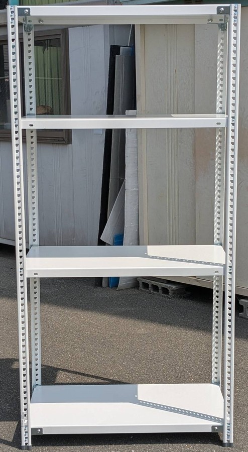 【楽天市場】【中古】 コクヨ 軽量ラック（EZラック）H1800,W890,D465ミリ 天地4段 ホワイト色（部材お届け）【夜間や日曜日・祝日の配達はできません。】【個人宅へのお届け不可商品 ...