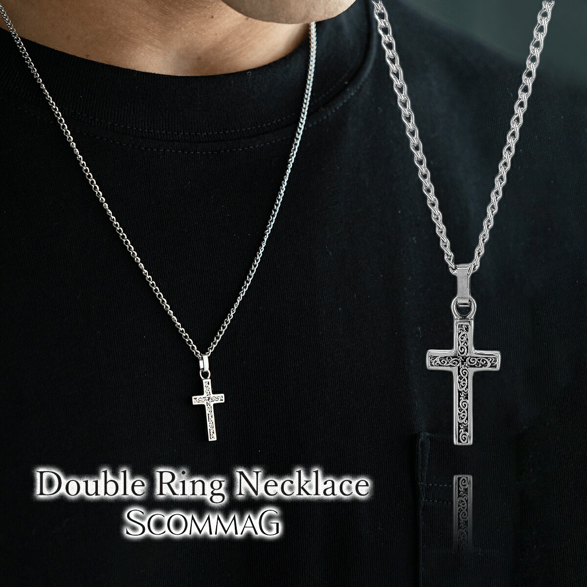 【楽天市場】クラシッククロスネックレス【ステンレス ネックレス レディース メンズ SCOMMAG エスカマジー クラシックコレクション】：BLESS楽天市場店