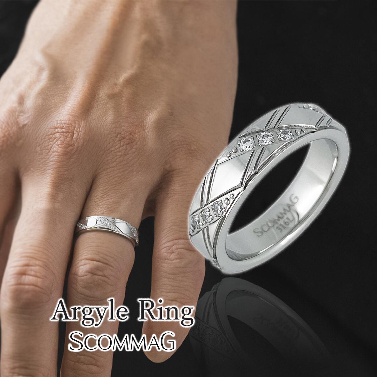 【楽天市場】【刻印無料サービス】アーガイルリング【ステンレス リング メンズ SCOMMAG エスカマジー】：BLESS楽天市場店