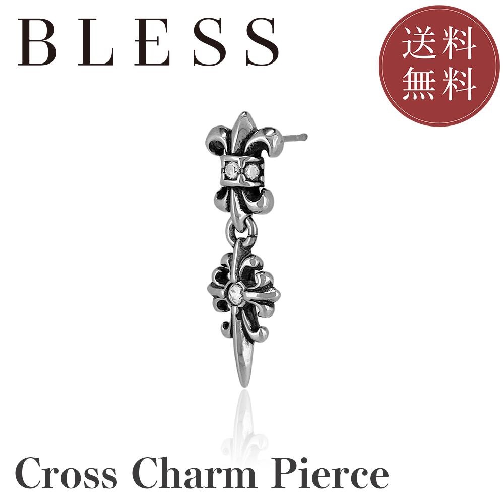 【楽天市場】クロスチャームピアス(片耳用)【ステンレス ピアス レディース メンズ BLESS ブレス】：BLESS楽天市場店