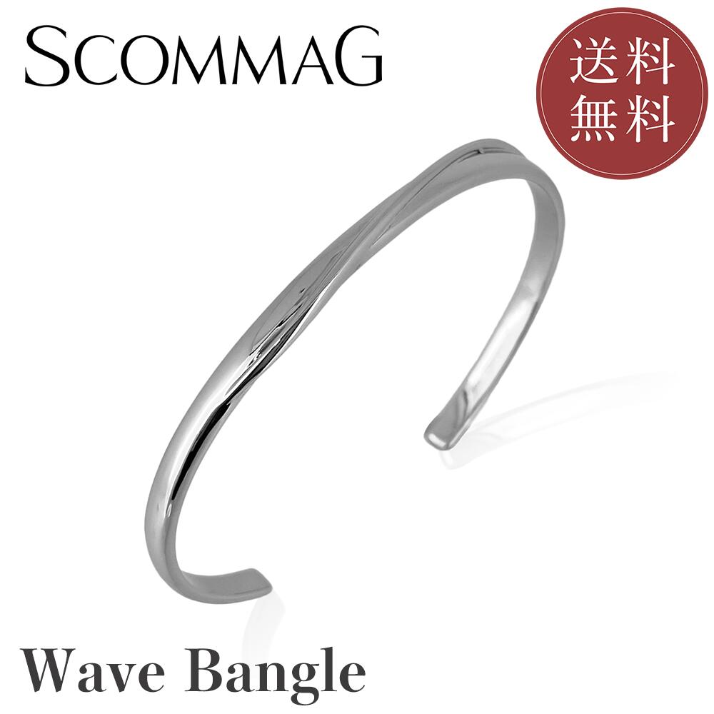 【楽天市場】【2種のクーポン！】ウェーブバングル(L)【ステンレス バングル メンズ ペア SCOMMAG エスカマジー】：BLESS楽天市場店