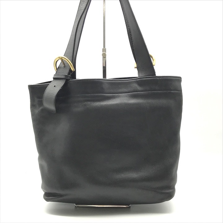 【楽天市場】【中古】良品 COACH コーチ レザー トート バッグ ブラック レディース ゴールド 金具 無地 a4444：BEGINSELL