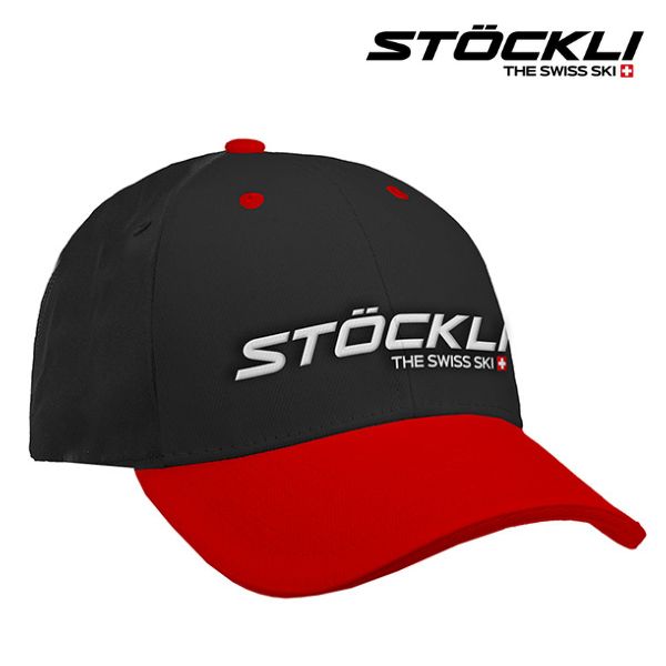 【楽天市場】ストックリ キャップ ブラック レッド STOCKLI CAP THE SWISS SKI 9900322：MSP NET ...