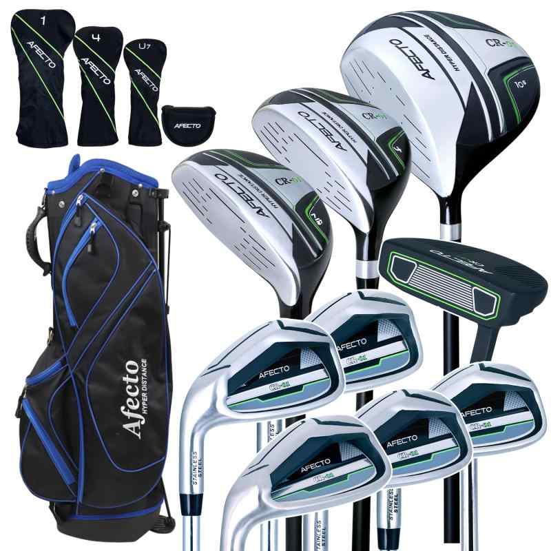 【楽天市場】【左用/メンズ】初めてのゴルフセットに アフェクト AFECTO CR-01 メンズ ゴルフクラブセット（ゴルフクラブ9本＋スタンドキャディバッグ付き）ビギナー 初心者セット：MT ...