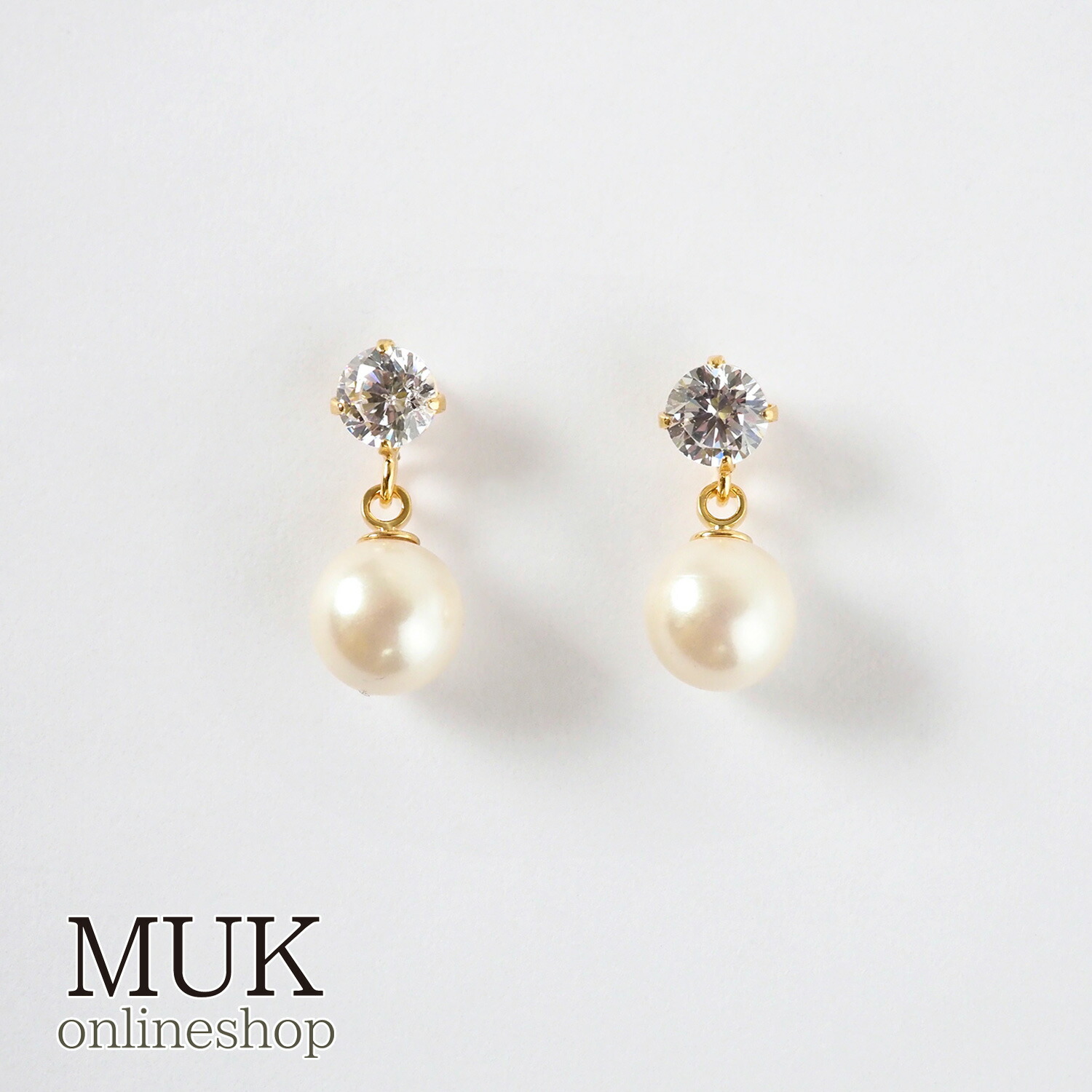 【楽天市場】【お買い物マラソン限定★クーポン配布】ピアス k18 18金ポスト 金属アレルギー 日本製 ニッケルフリー キュービックジルコニア パール K18ポストピアス シンプル ゴールド ...