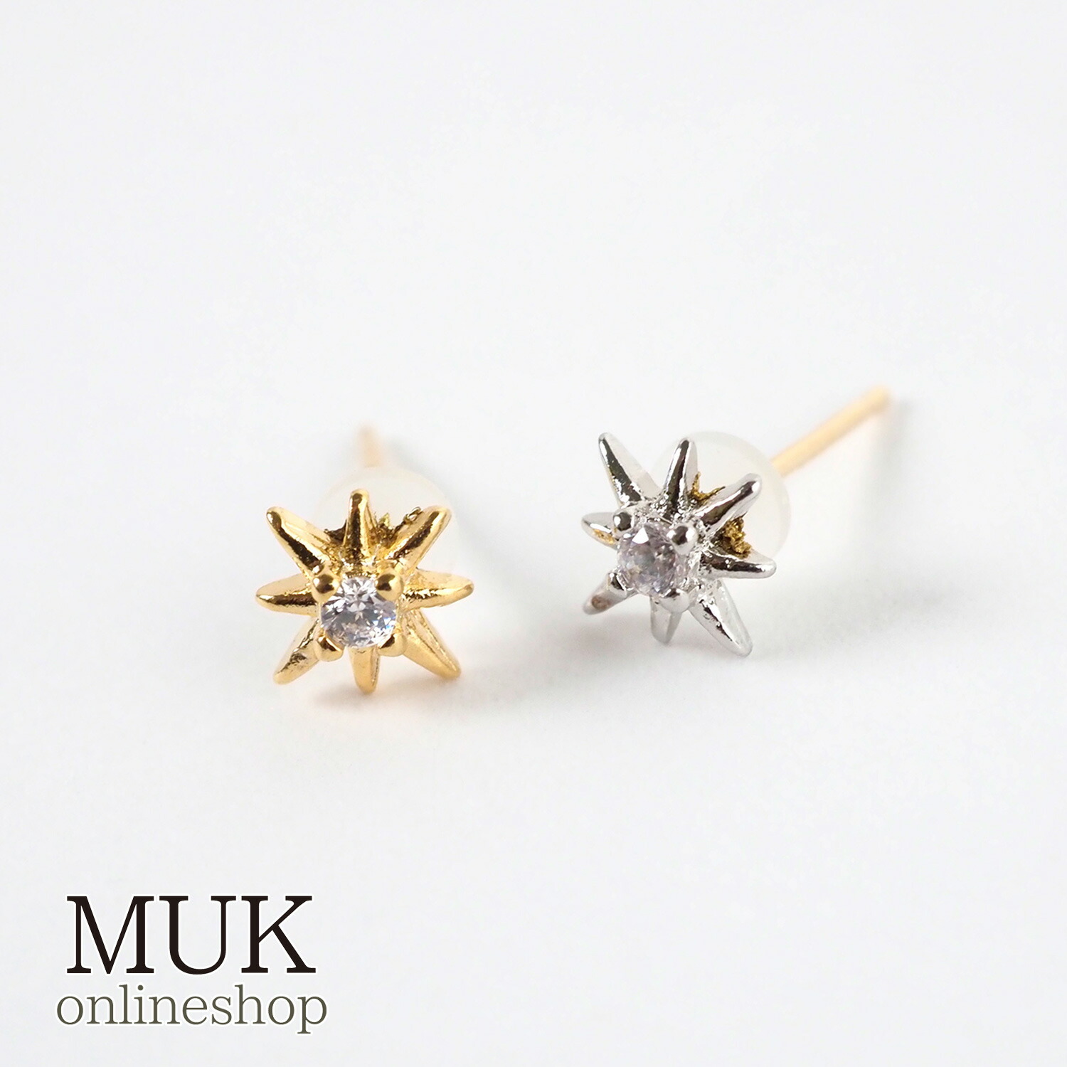 【楽天市場】【最大600円OFFクーポン】ピアス k18 18金ポスト 金属アレルギー 日本製 ニッケルフリー キュービックジルコニア 星 ほし ホシ star スター シンプル ゴールド ...