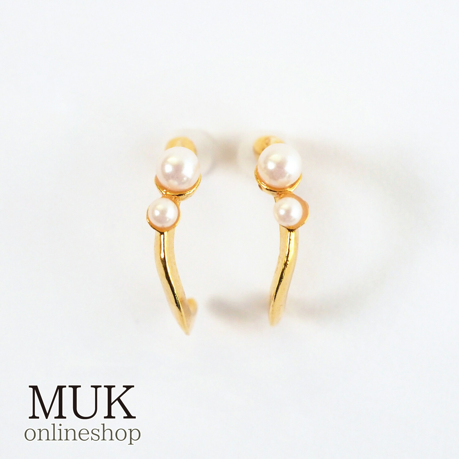 【楽天市場】ピアス ポスト18金 ポストK18 18金ポスト K18ポスト フープ シンプル ゴールド パール 日本製 made in Japan スリムラインダブルパールK18ポストピアス ...