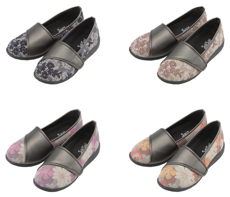 【楽天市場】MARIANNU SaiSai フラワープリント シューズ W940 (1足入)：村中医療器 楽天市場店