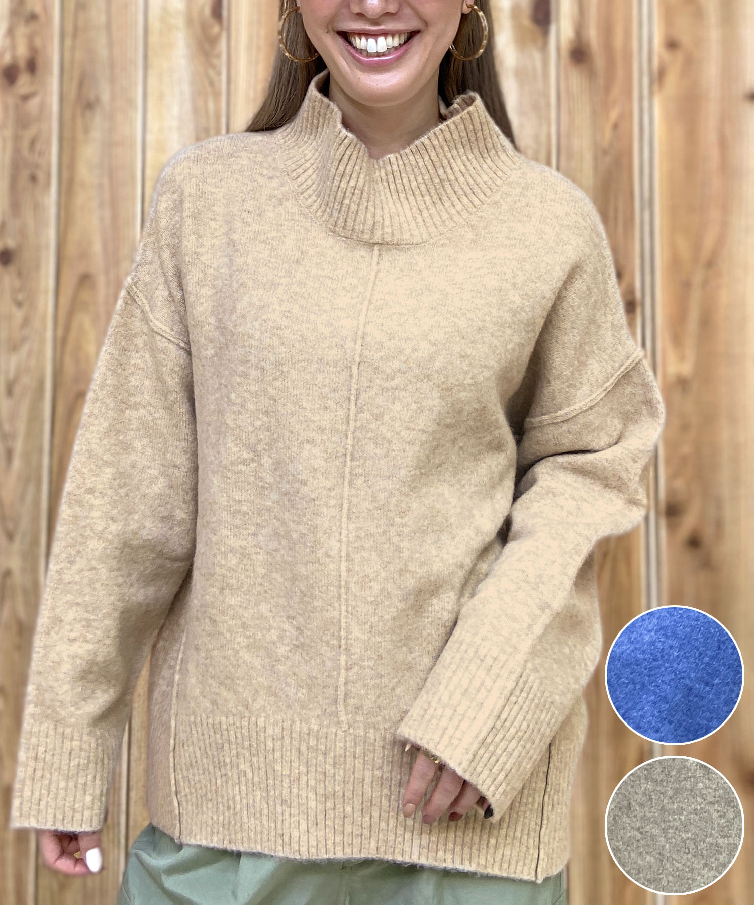 【楽天市場】エフリード refined works リファインドワークス モチモチニット プルオーバー レディース セーター 67894 ...