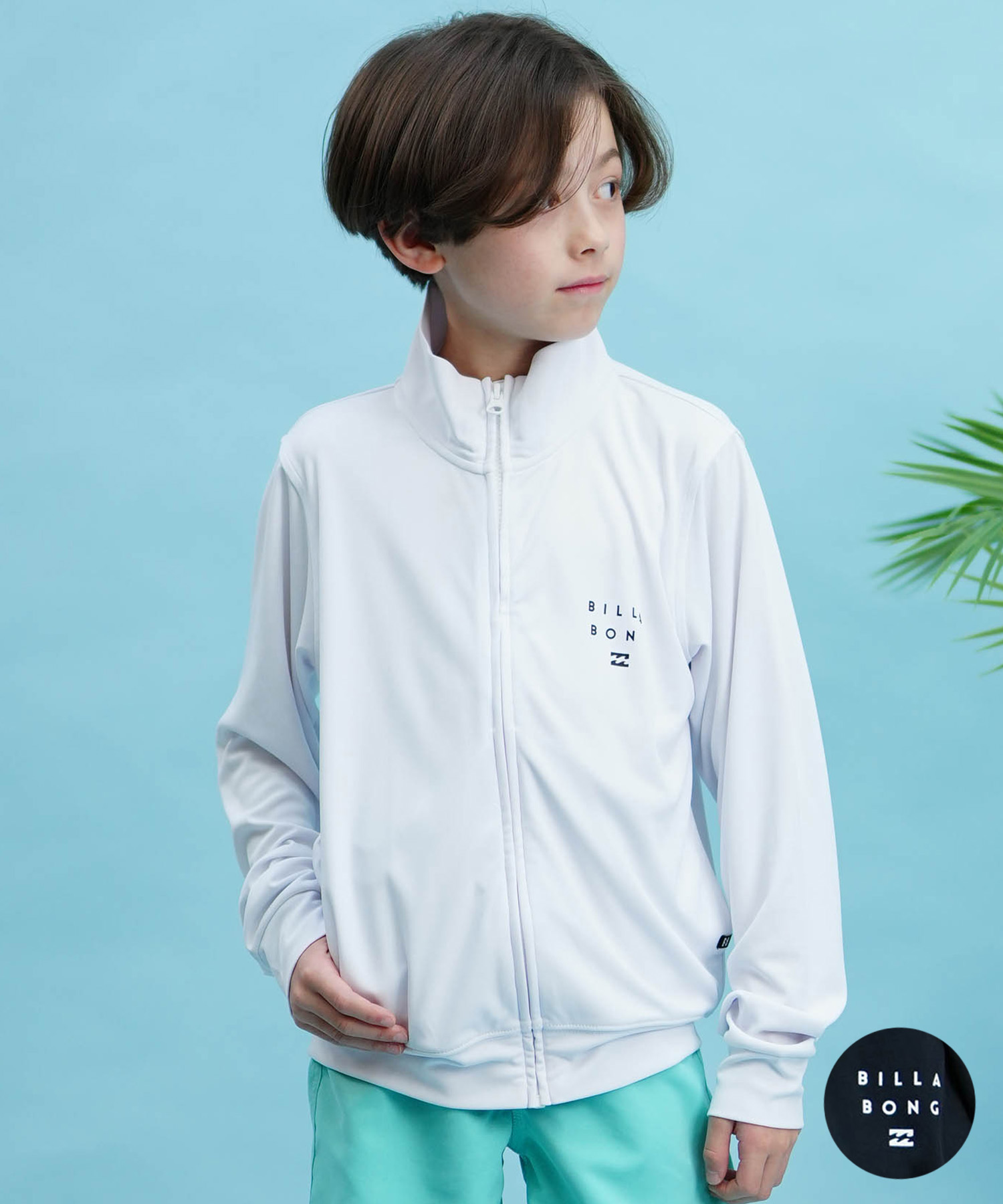 【楽天市場】BILLABONG ビラボン ラッシュガード キッズ 長袖 ジップアップ UVカット RASH ZIP THRU BE015 ...