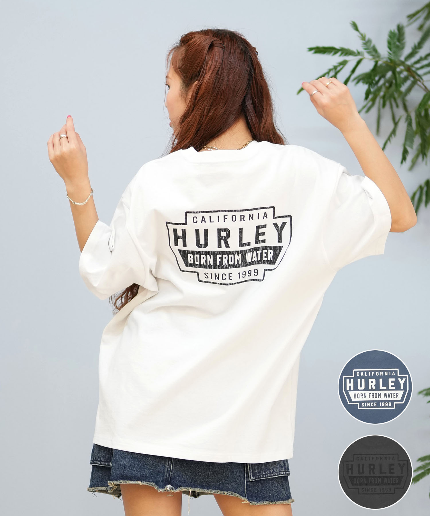 【楽天市場】Hurley ハーレー 半袖 Tシャツ レディース ロゴ バックプリント BACK EMBLEM SHORTSLEEVE TEE ...
