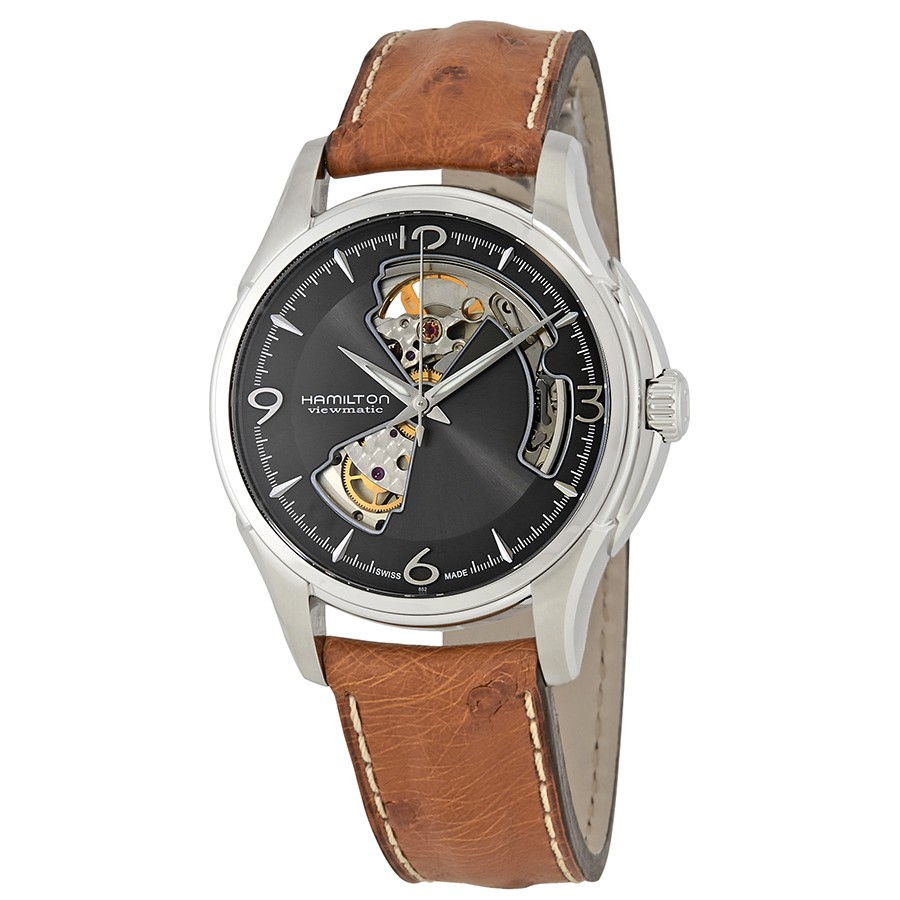 【楽天市場】ハミルトン HAMILTON H32565585 自動巻 メンズ腕時計 ジャズマスター オープンハート オーストリッチレザー ...