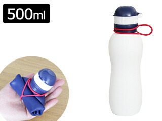 【楽天市場】WORLD CREATE ワールド・クリエイト viv シリコーンボトル アクティブ 500ml ホワイト 折りたたみ ボトル：エムスタ