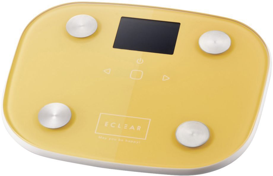 【楽天市場】ELECOM エレコム HCS-FS03YL(イエロー) ECLEAR 体組成計(HCS-FS03シリーズ)(単4形乾電池×3本)：エムスタ