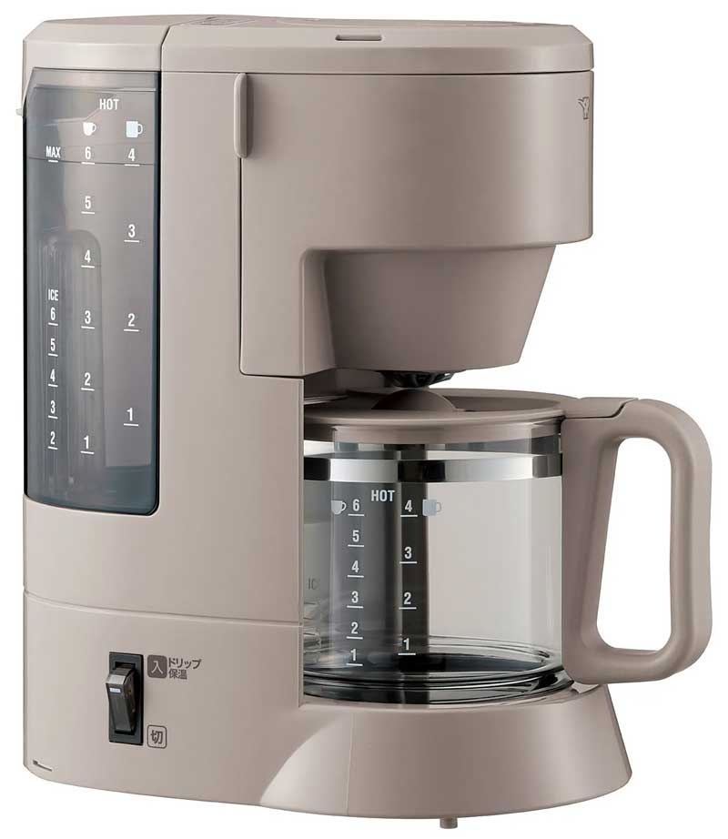 【楽天市場】ZOJIRUSHI 象印 EC-MA60-TZ(グレイッシュブラウン) 珈琲通 コーヒーメーカー 810mL(コーヒーカップ約1～6杯) コーヒー本来のコクと香りを引き出す「ダブル ...