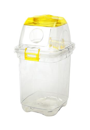 【楽天市場】エスコ EA995CA-9 45L 透明ダストボックス(カン用)：無線計画 インカムショップ