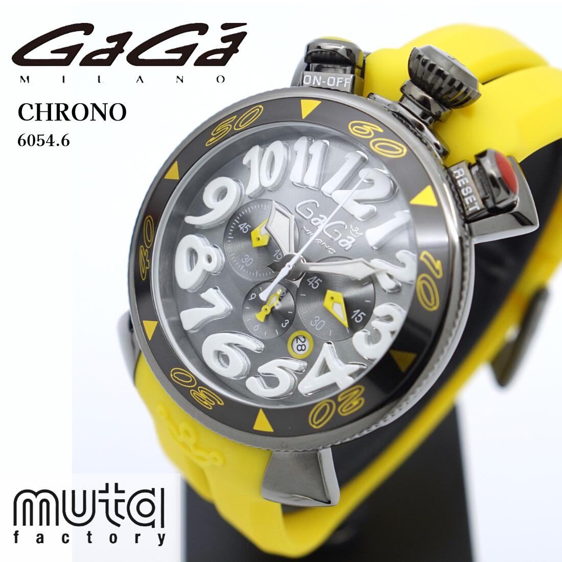 【楽天市場】未使用品 ガガミラノ クロノグラフ 48mm 6054.6 メンズ 腕時計 GaGaMILANO CHORONO プレゼント ...