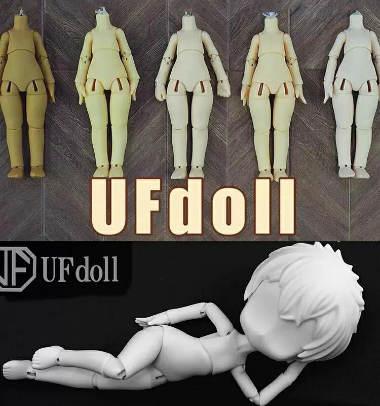【楽天市場】ドール 正規 UFdoll 1/12 BJD 人形 ジョイントボディ ob11 ボディ 本体人形 本体 ドール本体 素体 ねんどろいど オビツろいど オビツ11cm ねんどろいど ...