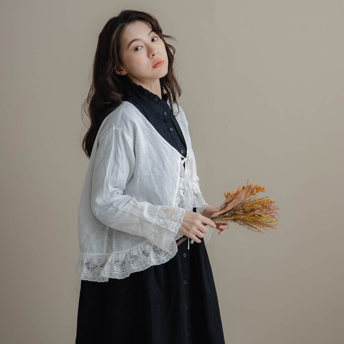 【楽天市場】【梅春支度】ショールカーディガン「風に揺れるレースを纏う、いつもの私に優しさを一枚」【2025秋冬新作 第1章】季節の変わり目に ...