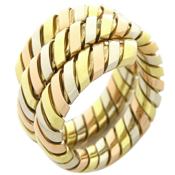 【楽天市場】ブルガリ BVLGARI リング 指輪 トゥボガス スリーカラー K18YG K18WG K18PG ゴールド 750 18K 18金 【中古】：HOUBIDOU 心斎橋店