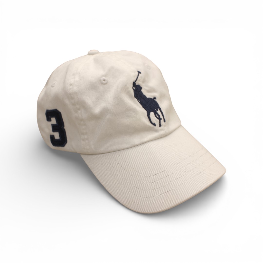 【楽天市場】古着 ポロ ラルフローレン Polo Ralph Lauren CAP White ビッグポニーロゴ キャップ mrl191 ...