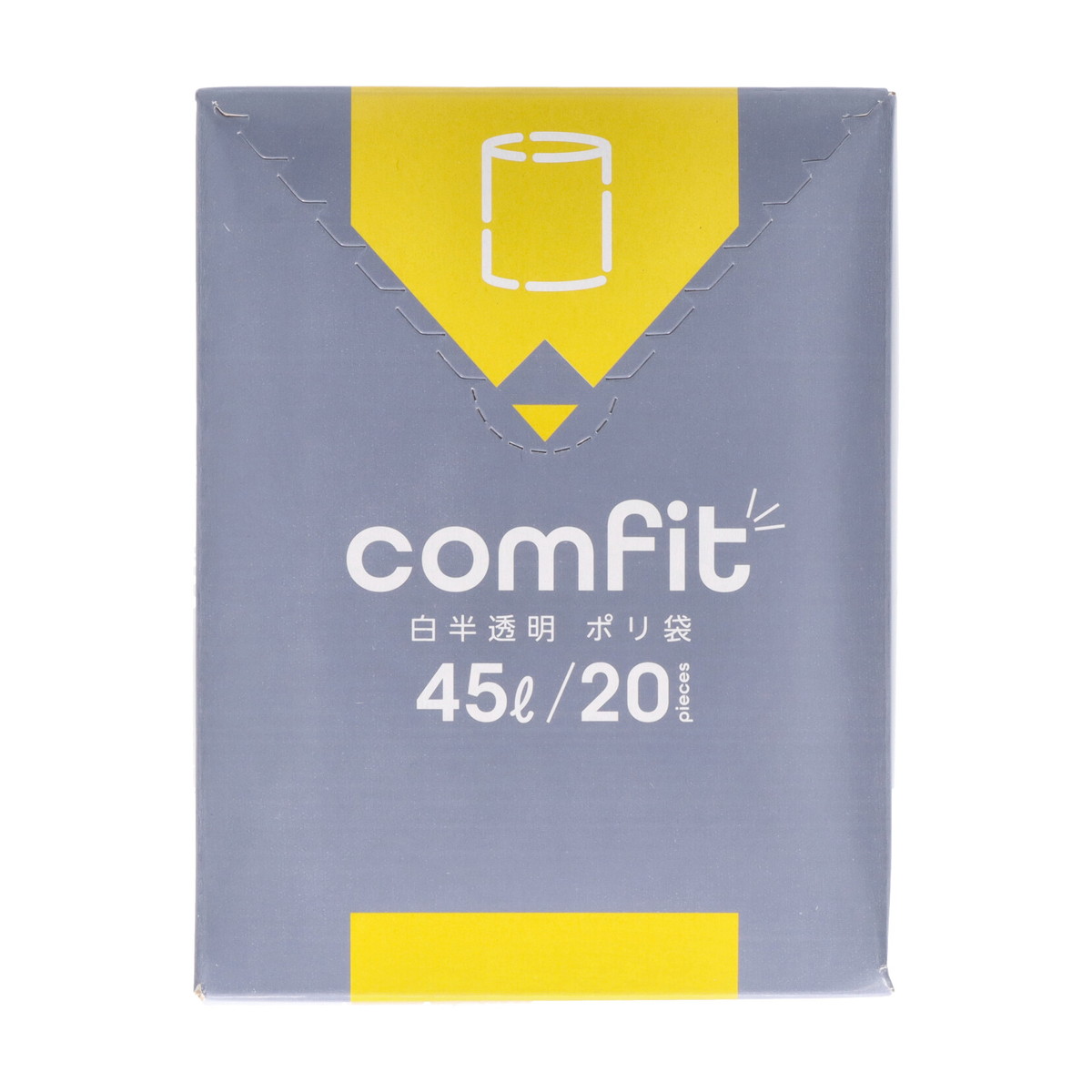 【楽天市場】【送料込・まとめ買い×5個セット】ジャパックス MUH 45 comfit 白半透明 ポリ袋 45L 20枚：マイレピ P＆Gストア