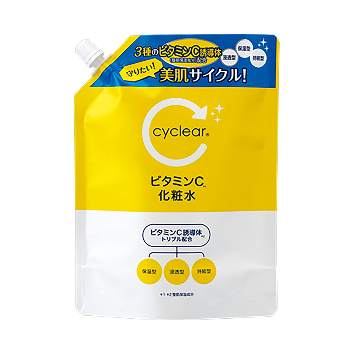 【楽天市場】【今だけお得！数量限定セール】熊野油脂 cyclear サイクリア ビタミンC 化粧水 詰替 500mL ：マイレピ P＆Gストア
