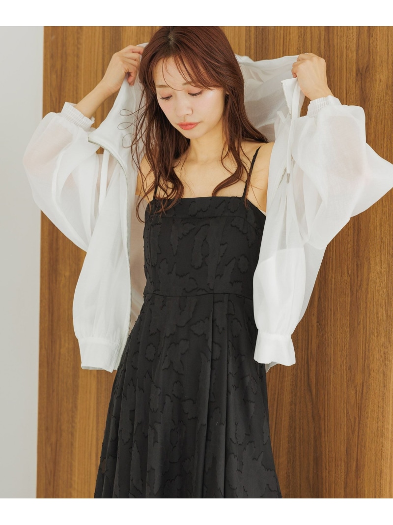 【楽天市場】シアージップブルゾン mysty woman ミスティウーマン ジャケット・アウター ブルゾン・ジャンパー ホワイト ブラック ...