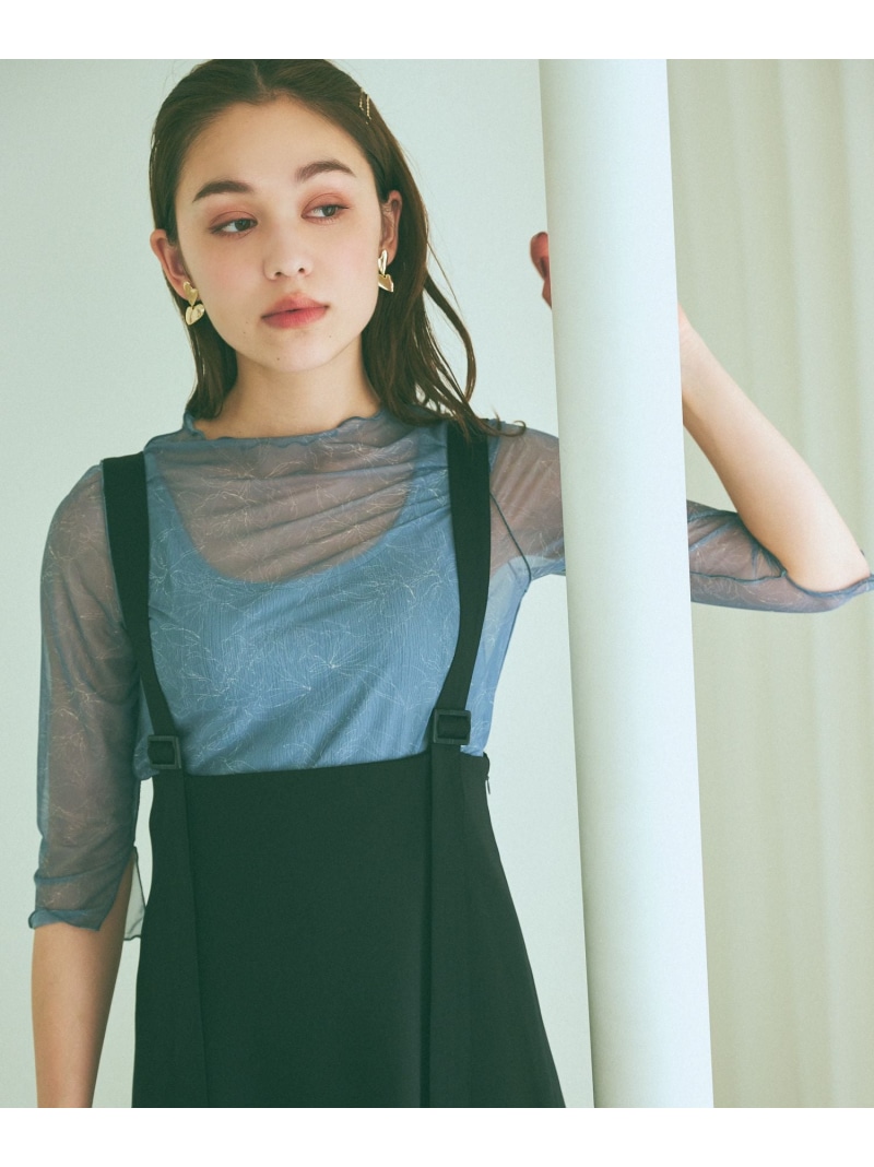 【楽天市場】【SALE／50%OFF】線描き柄シアープルオーバー mysty woman ミスティウーマン トップス カットソー・Tシャツ ...