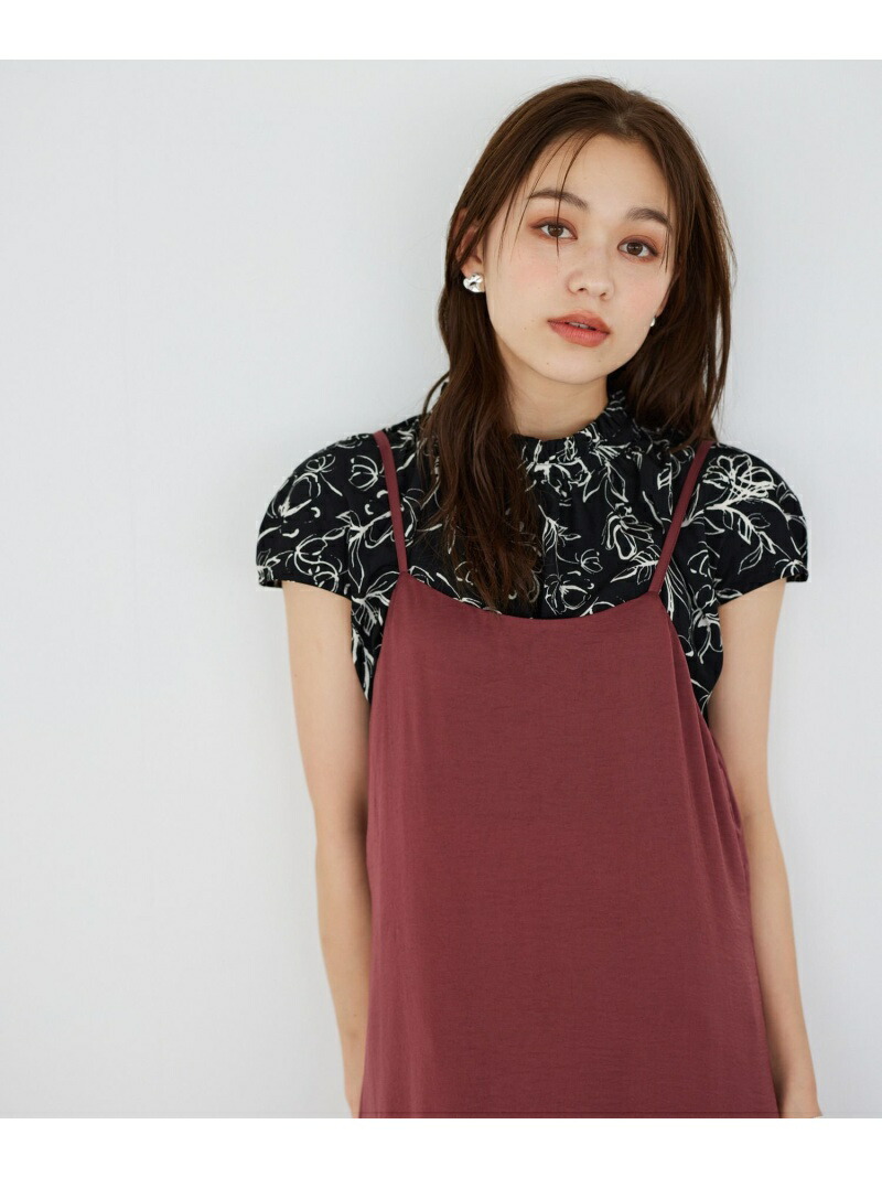 【楽天市場】【SALE／50%OFF】フレンチスリーブ花柄ブラウス mysty woman ミスティウーマン トップス シャツ・ブラウス ...