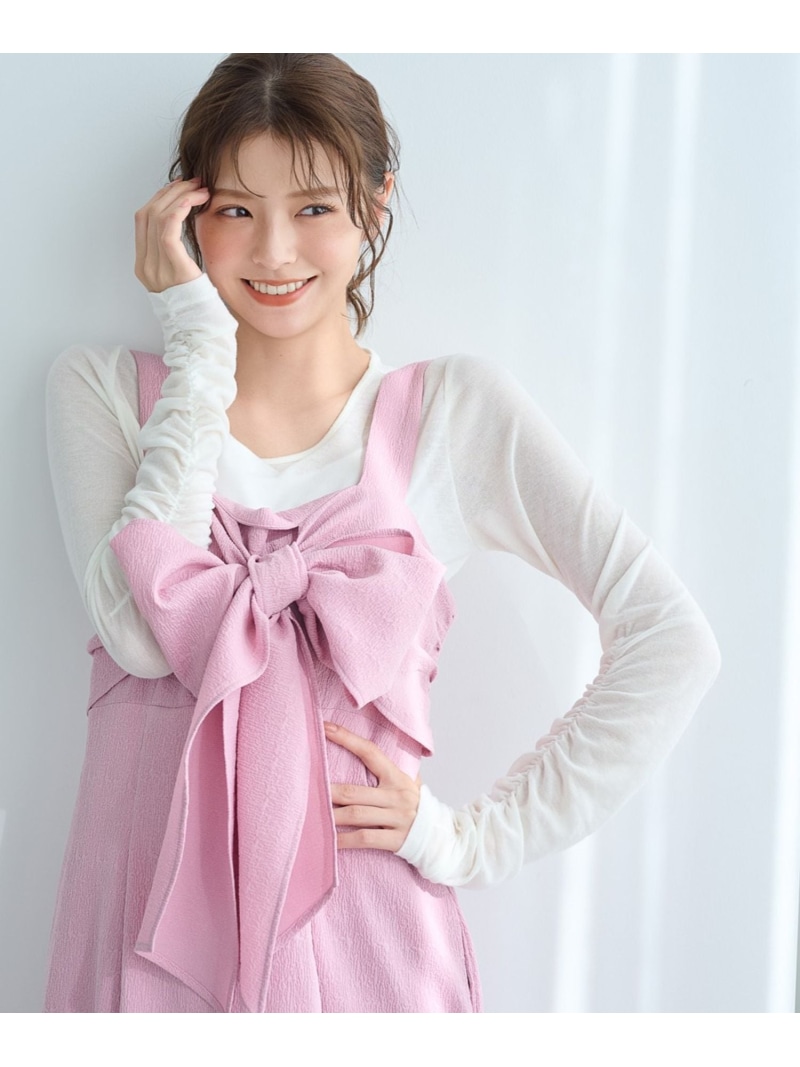 【楽天市場】【SALE／40%OFF】【鈴木ゆうかさん着用アイテム】袖シャーリングプルオーバー mysty woman ミスティウーマン ...