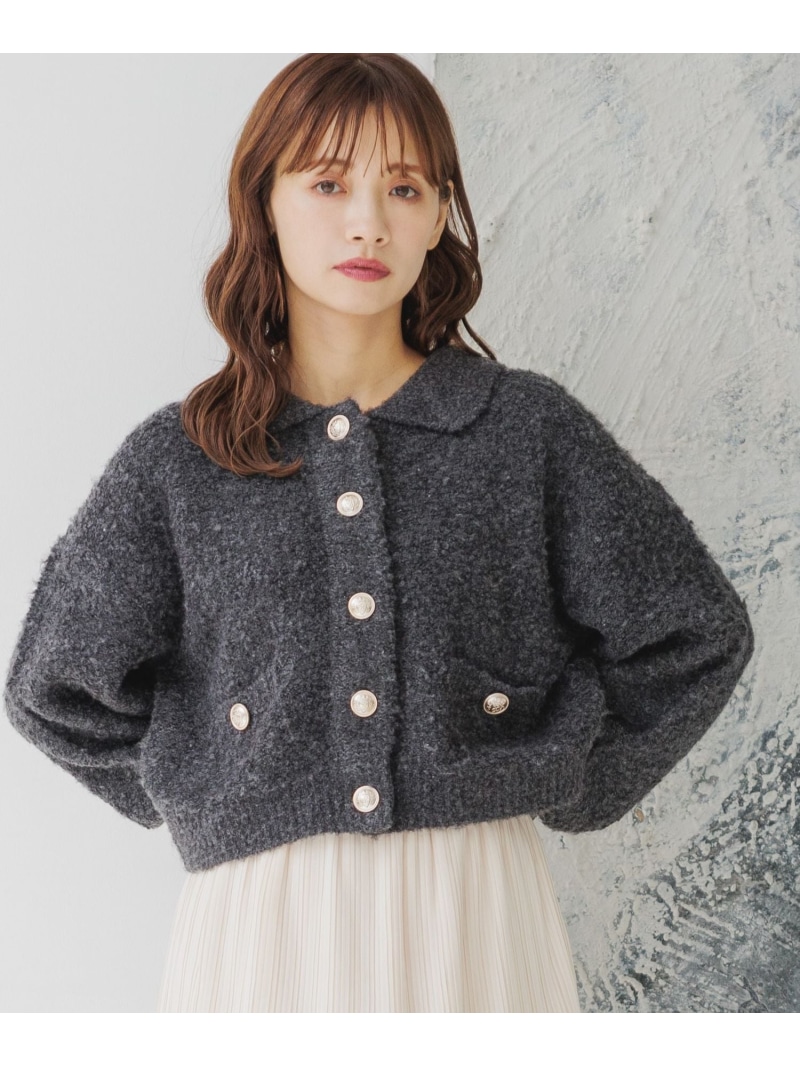 【楽天市場】【SALE／10%OFF】あんず企画・金ボタンエリカーディガン mysty woman ミスティウーマン トップス カーディガン ...