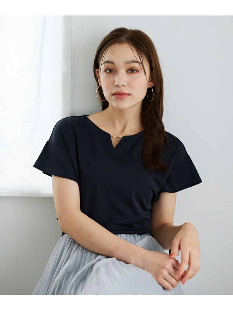 【楽天市場】【SALE／10%OFF】(W)メタルパーツカットTOPS mysty woman ミスティウーマン トップス カットソー・Tシャツ ブラック ホワイト ブルー【RBA_E ...