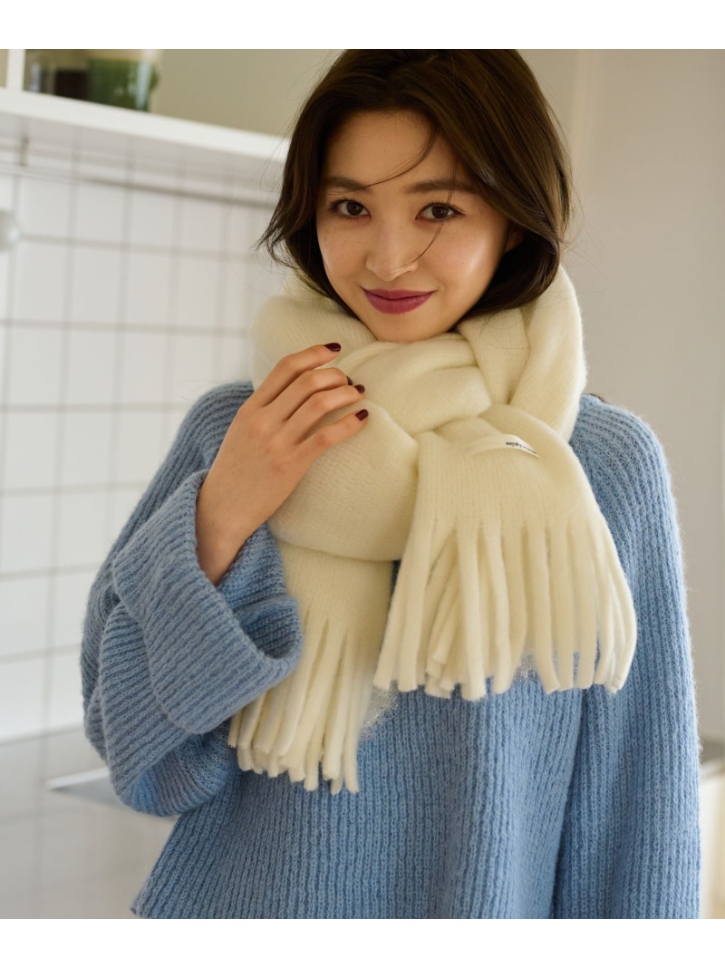 【楽天市場】【SALE／50%OFF】【上西星来さん着用アイテム】ラッセルボリュームストール mysty woman ミスティウーマン ...