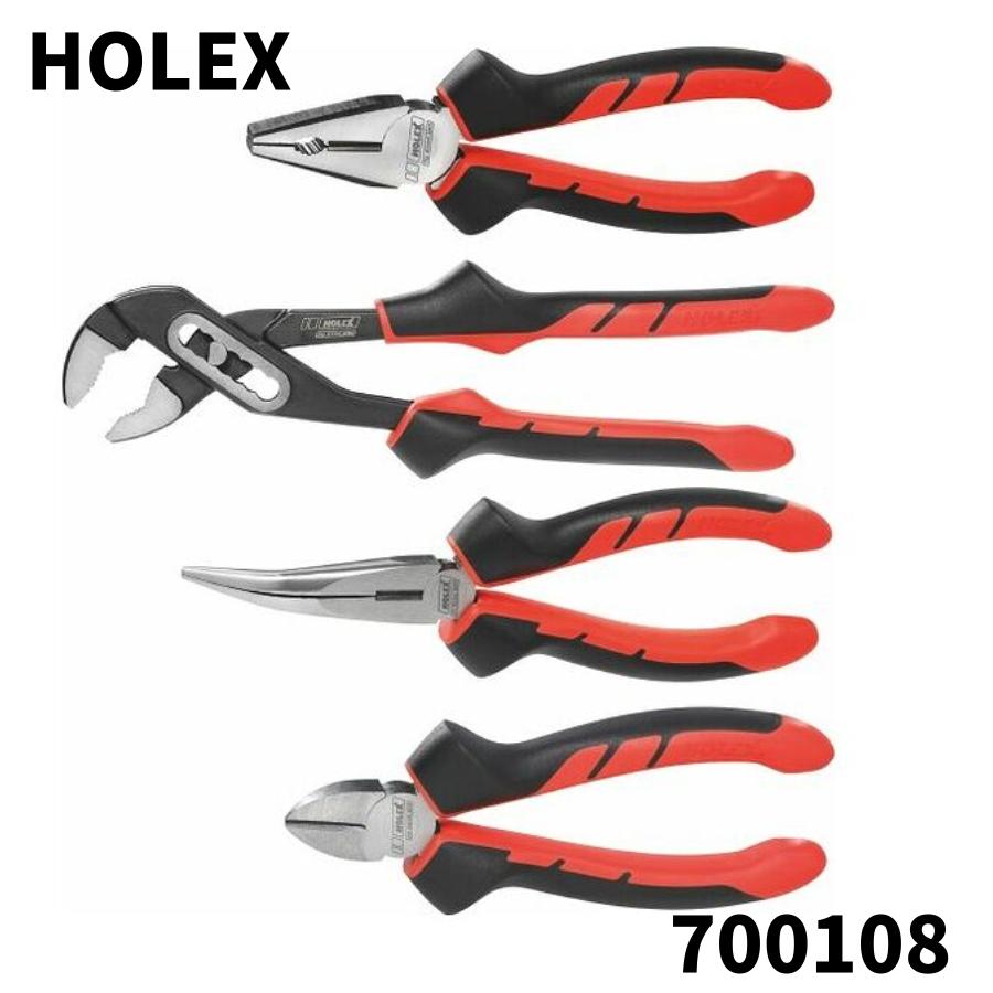 【楽天市場】HOLEX ホレックス ホフマン プライヤーセット グリップ付 4本セット コンビネーションプライヤー ウォーターポンププライヤー ...