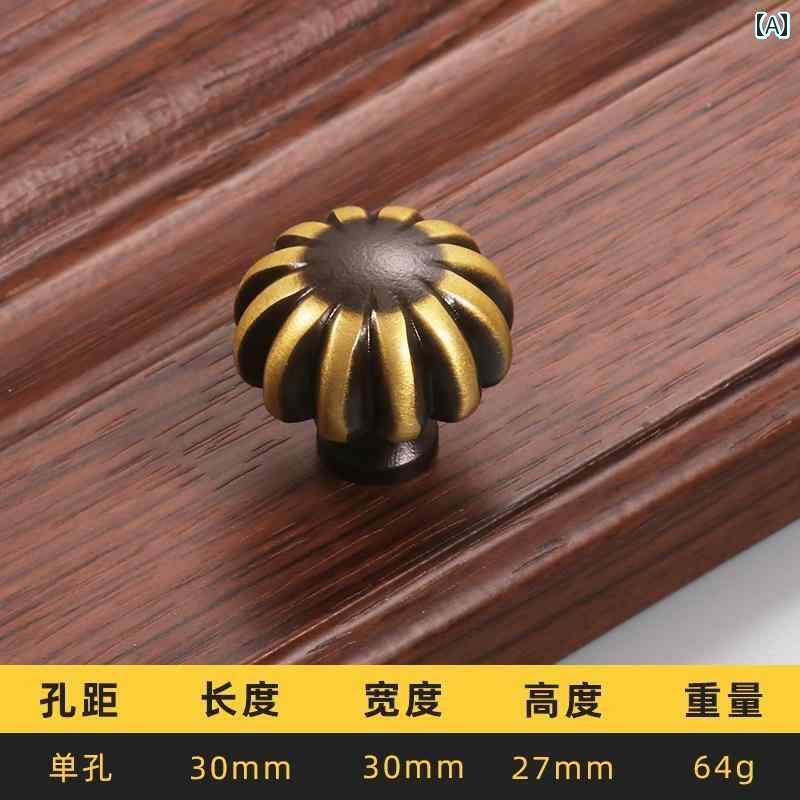 【楽天市場】取手 アンティーク調 ハンドル DIY 銅 真鍮 引手 キャビネット 引き出し つまみ ドア レトロ クローゼット 扉 家具 中華 ...