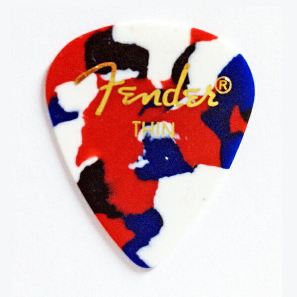 【楽天市場】Fender/フェンダー 351 Shape Confetti Thin × 1枚/ティアドロップ型セルロイドピック/シン ...