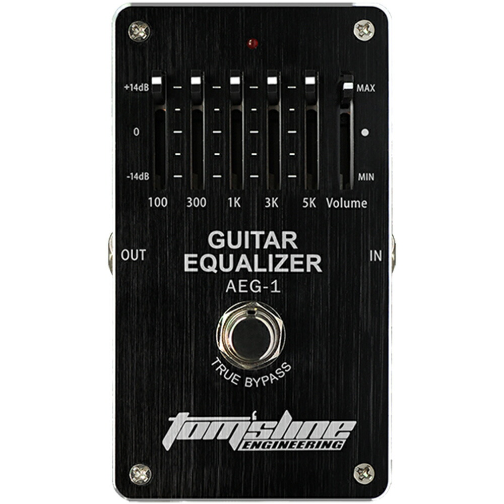 【楽天市場】ギターエフェクター トムズライン Tom's Line イコライザー AEG-1 5-BAND GUITAR EQ ...