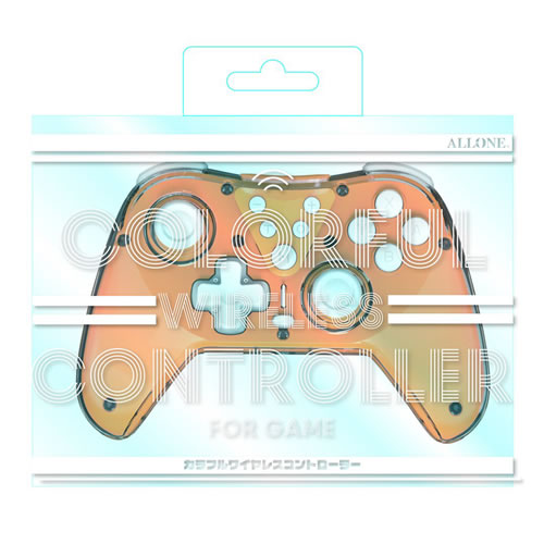 【楽天市場】switch用カラフルワイヤレスコントローラー オレンジ ALG-NSWCCFOR アローン【ジャイロセンサー】【加速度センサー】：日本橋CHACHA！楽天市場店