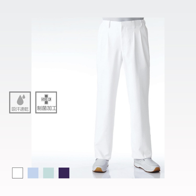 【楽天市場】【医師ズボン メンズ】 看護師パンツ 男性用・ツータック・透け防止・吸汗股下フリー90cm S～5L/ドクター スラックス カゼン KAZEN 252 ※股下フリー 裾直しも合わせ ...