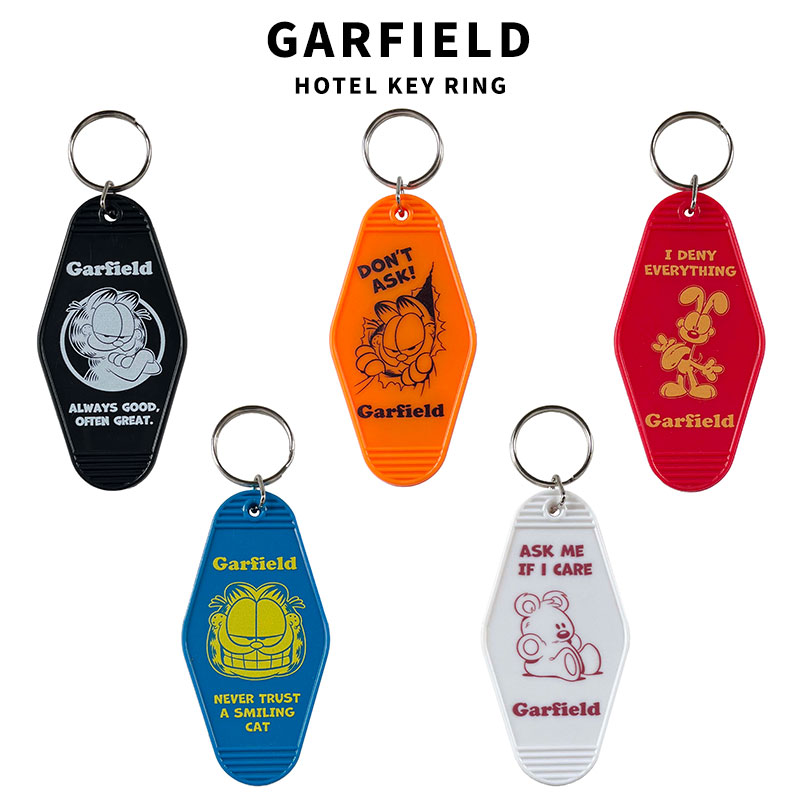【楽天市場】GARFIELD ガーフィールド 猫 HOTEL KEY RING キーホルダー キーリング ホテルタグ ホテルキーホルダー ...