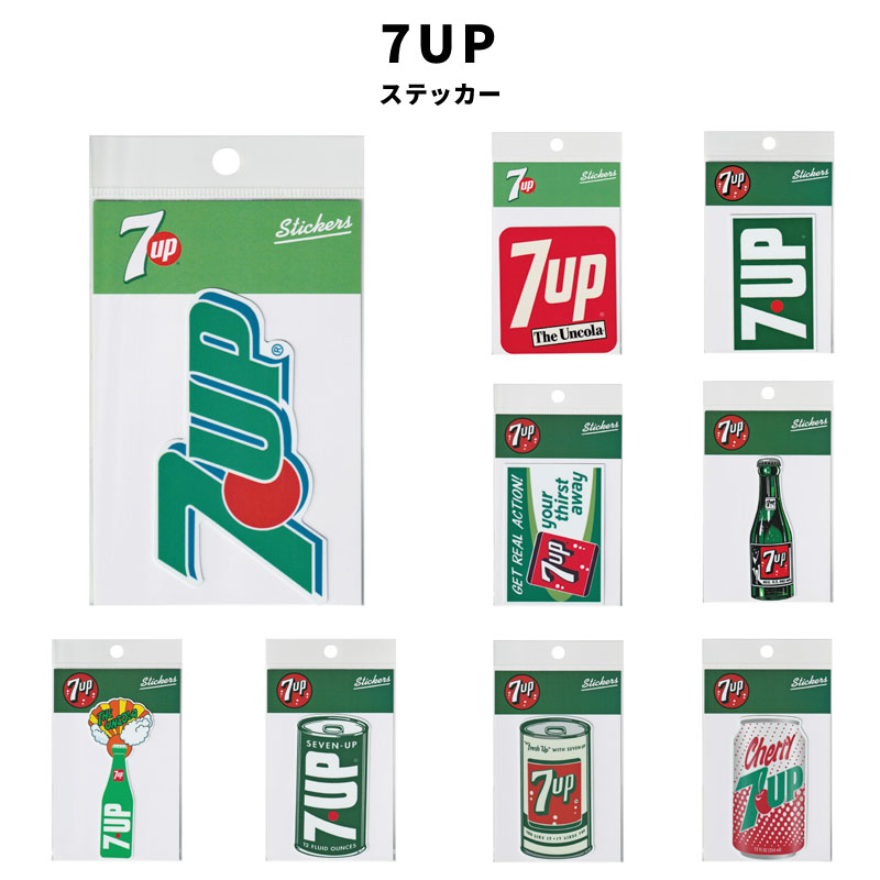【楽天市場】7UP セブンアップ ステッカー 7UP-1 7UP-9 耐水 耐光 アメリカン雑貨 ファッション 小物 アメカジ グッズ：N2STYLE