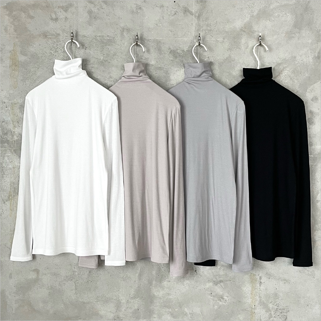 【楽天市場】1dozen [1ダース] オーガニックコットンシフォン ハイネックロングスリーブ レディース 770065 off white ...