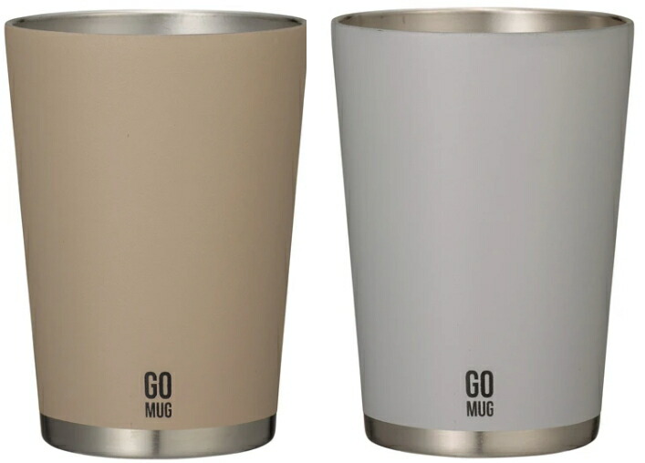 【楽天市場】（CB JAPAN）シービージャパン GOMUG S・M ライトベージュ・ライトグレー（コーヒーカップがすっぽり入る）真空断熱2層構造 保温・保冷ステンレスマグ タンブラー 保温 ...
